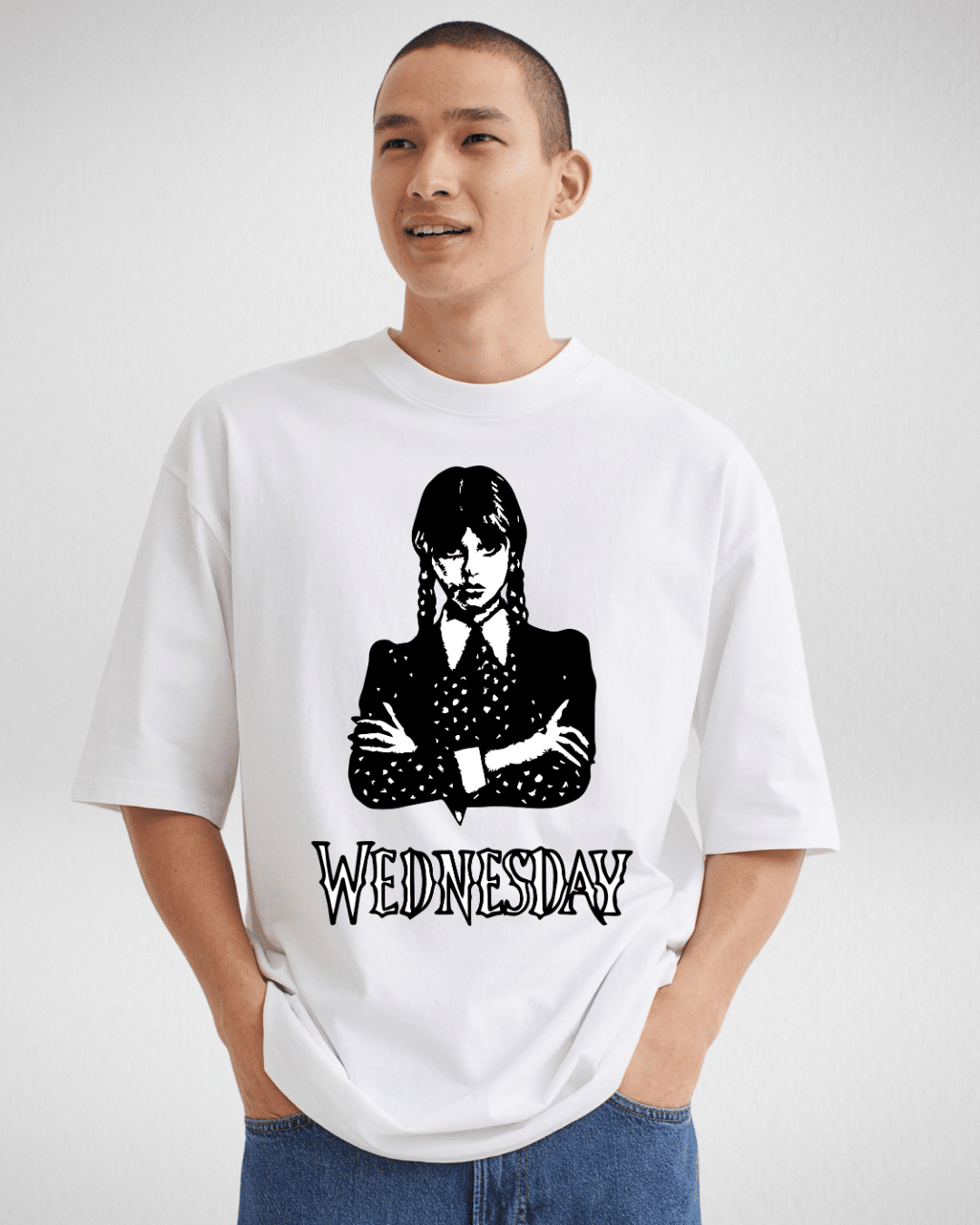Wednesday White Oversized Tshirt – TBS-THEBARGAINSTREET
